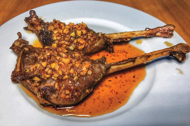 Braised Spicy Honey Garlic Goose Legs — Final Approach