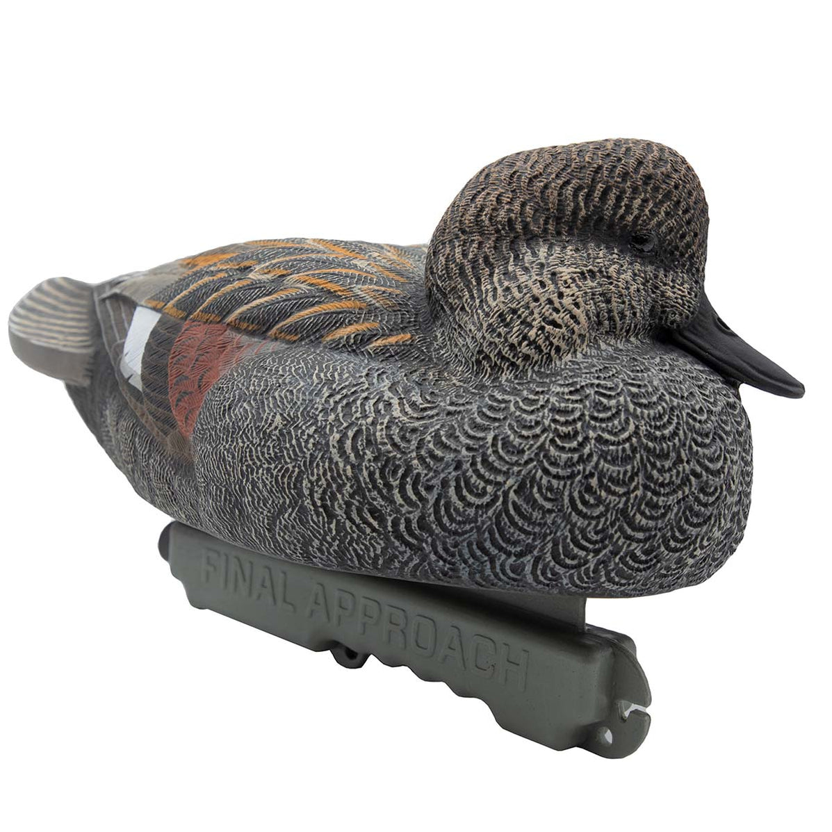 Flocked Floating Black Duck Feeder 6 PAck - Floating Black Duck Decoys ...